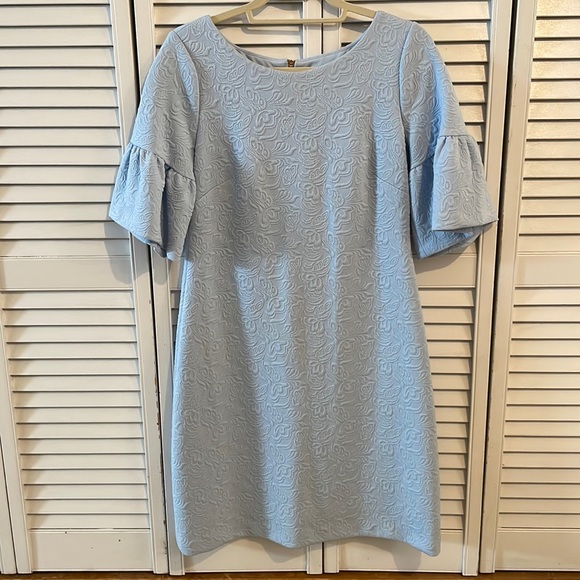 Ivanka Trump | Dresses | Ivanka Trump Blue Pattern Dress | Poshmark